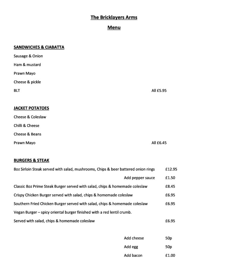 BRICLAYERS FOOD MENU-page-0 - Bricklayers